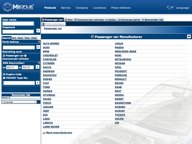 New Meyle online catalogue for easier parts look-up - Autotrade.ie